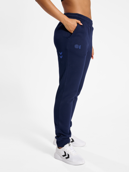 Hummel Court Cotton Sweatpants Woman Marine