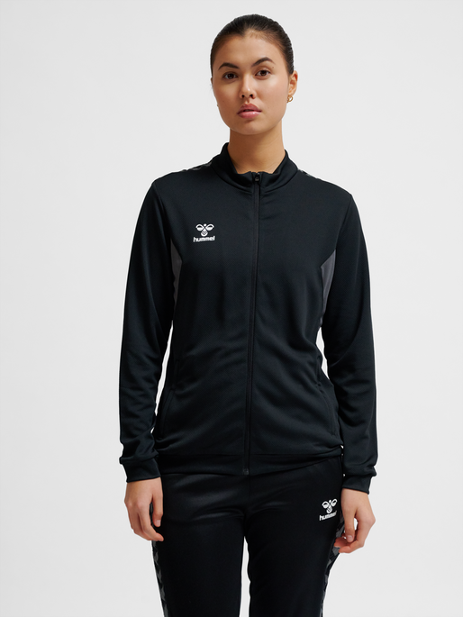 hummel AUTHENTIC PL ZIP JACKET WOMAN - BLACK | hummel.net
