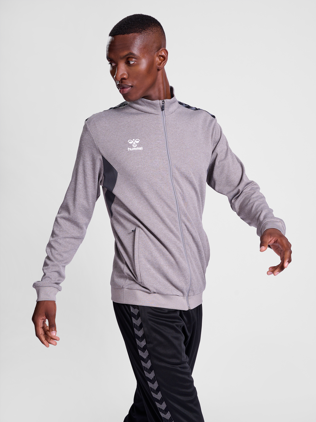 hummel AUTHENTIC PL ZIP JACKET - GREY MELANGE | hummel.net