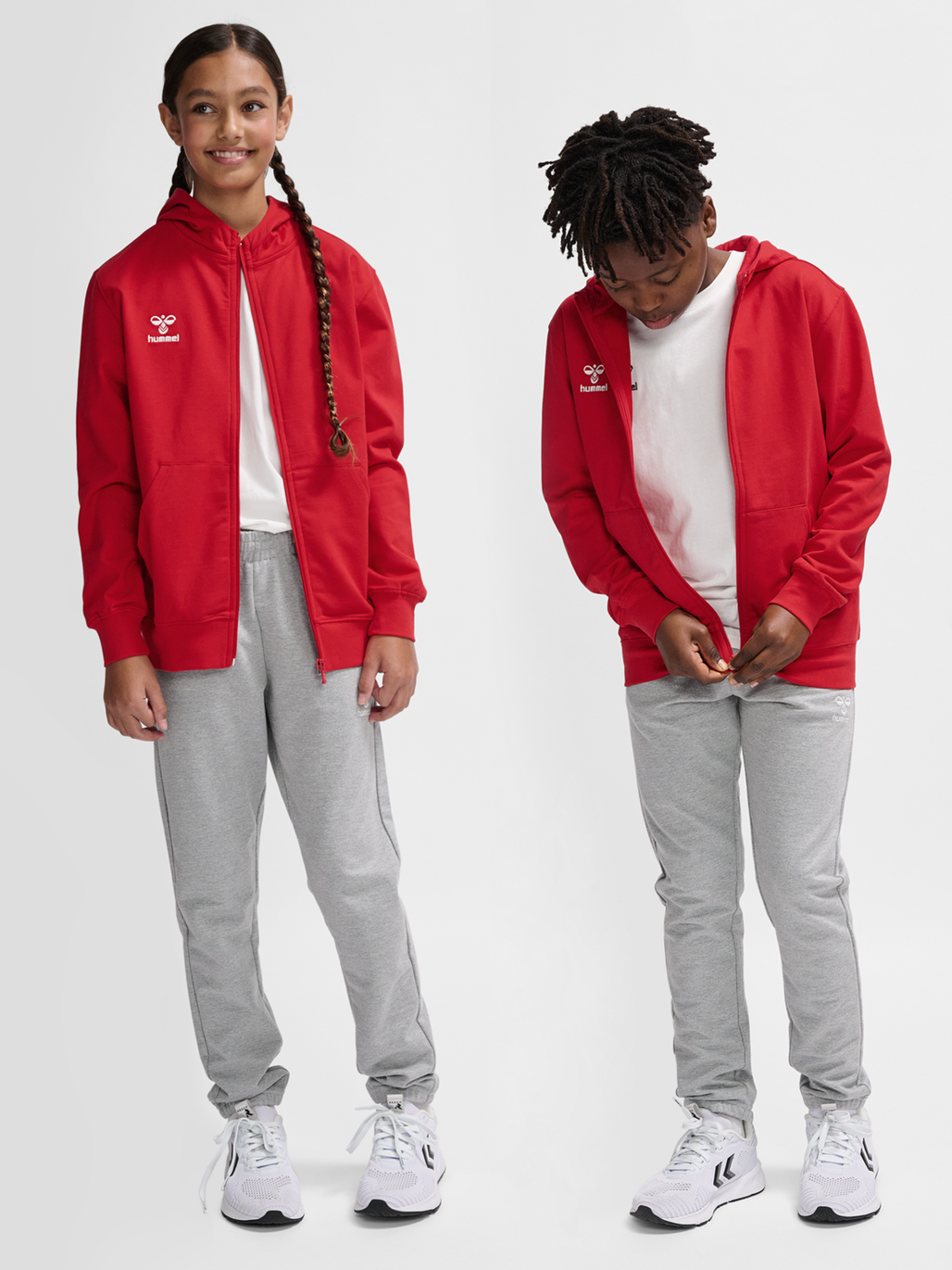 hummel GO 2.0 ZIP HOODIE KIDS TRUE RED hummel