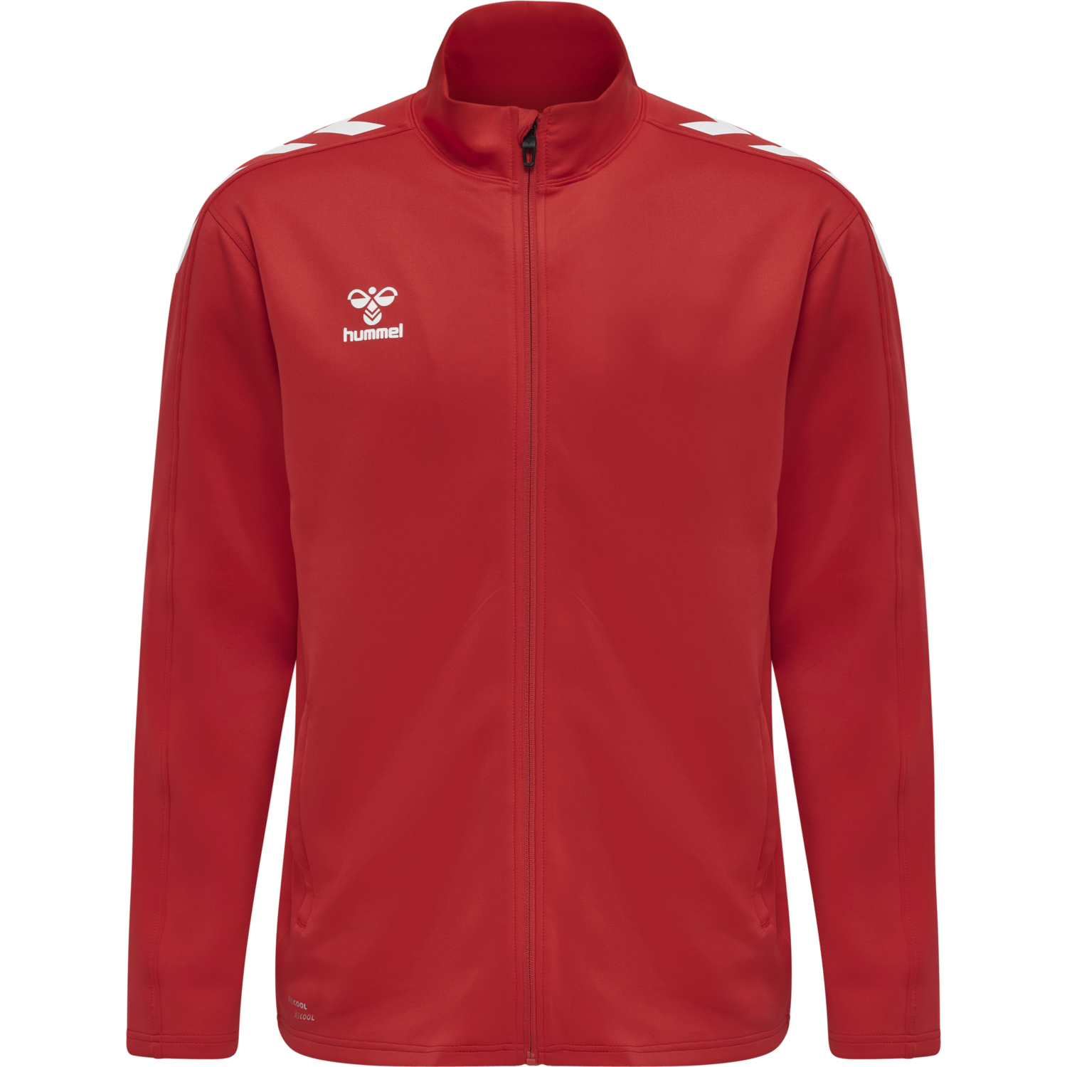 hummel CORE XK POLY ZIP SWEAT - TRUE RED | hummel.net