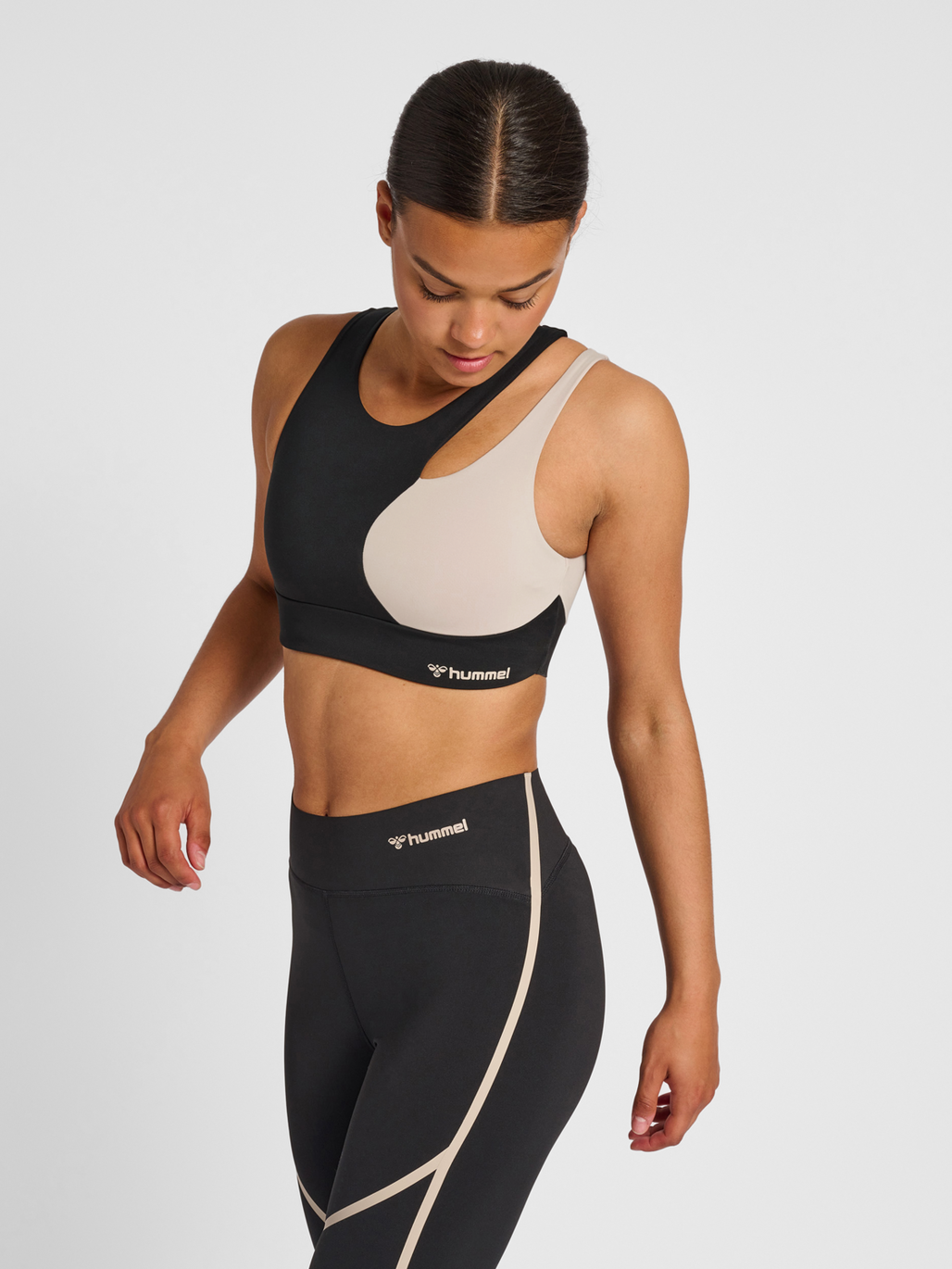 hummel MT RIGA SPORTS BRA - BLACK/CHATEAU GREY | hummel.net