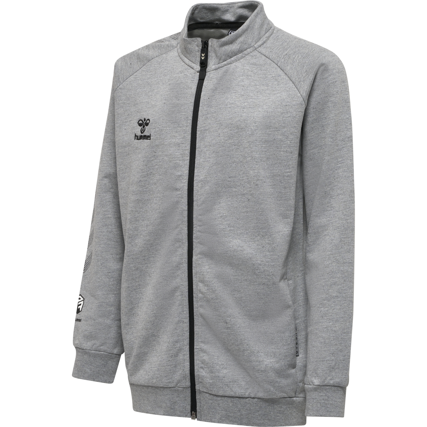 hummel MOVE GRID COTTON ZIP JACKET KIDS - GREY MELANGE | hummel.net