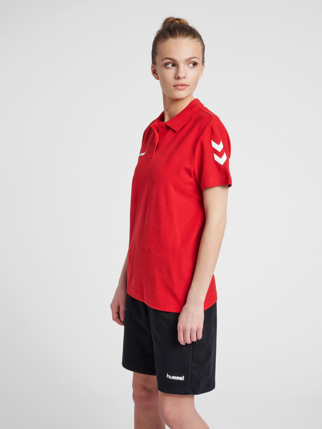 hummel GO COTTON POLO WOMAN - TRUE RED | hummel.net