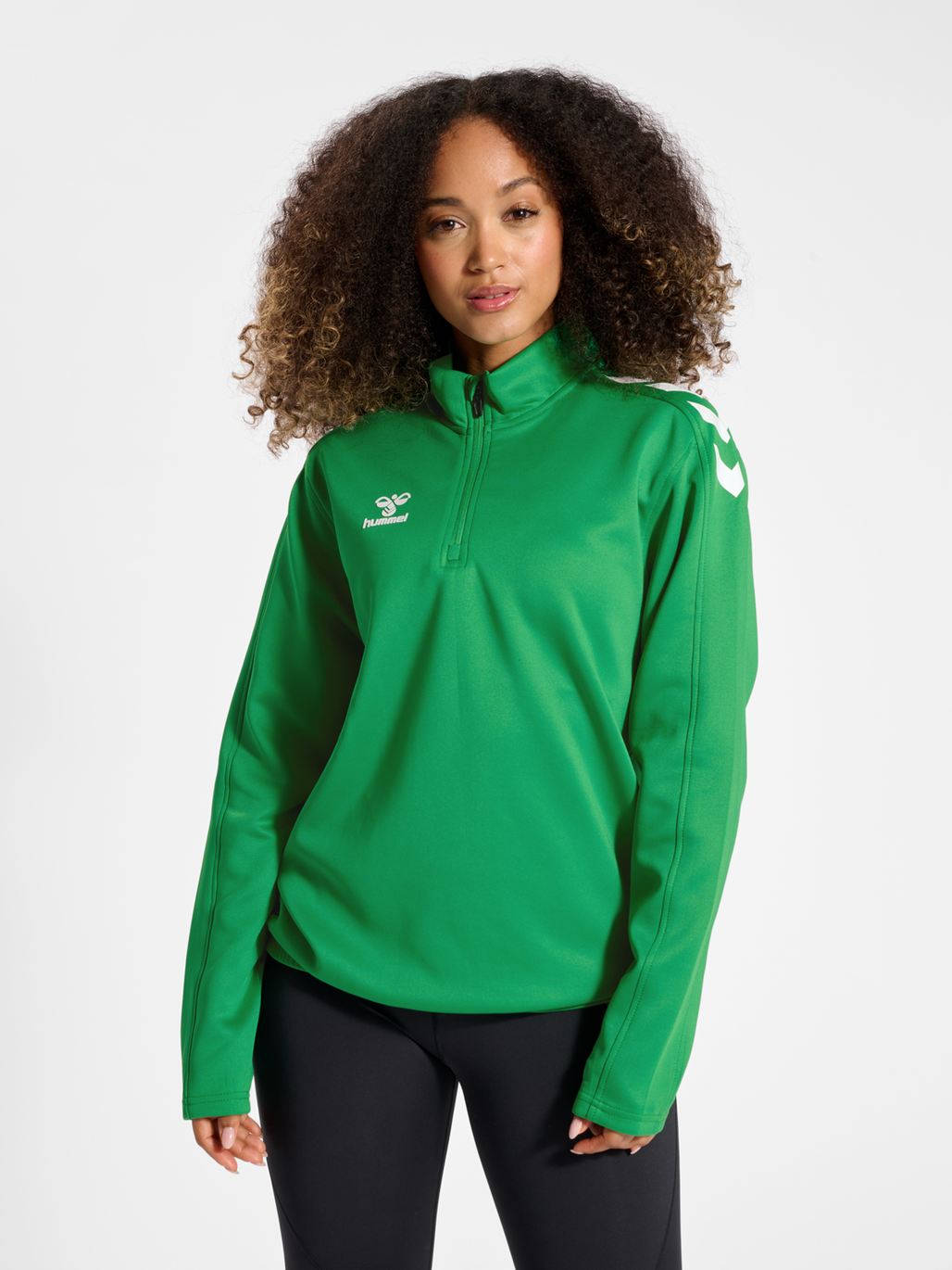 hummel CORE XK HALF ZIP POLY SWEAT - JELLY BEAN | hummel.net