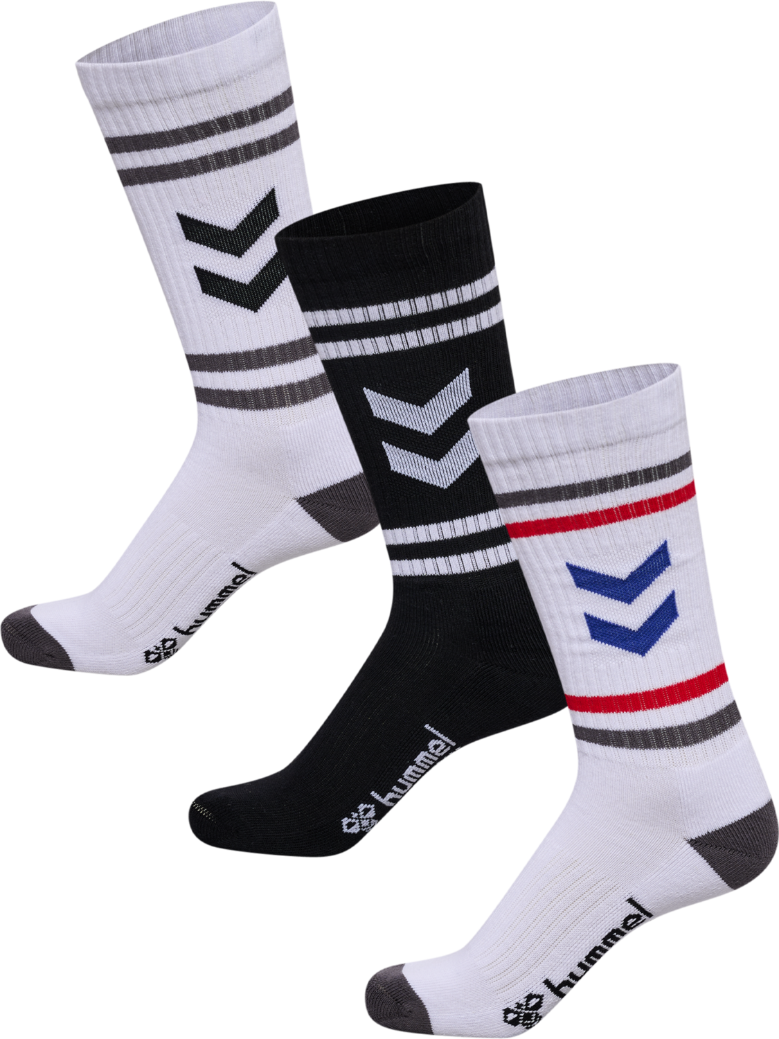 hummel 3-PACK SOCKS CHEVRON HIGH RETRO - MULTI COLOUR | hummel.net
