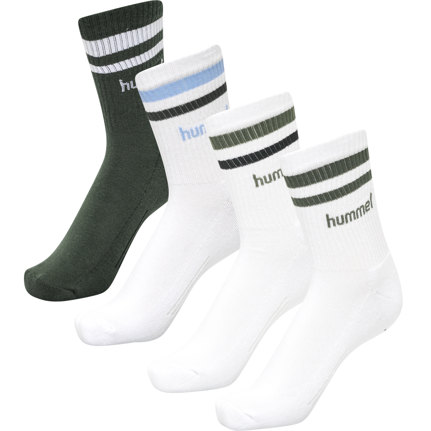 hummel RETRO 4-PACK SOCKS MIX - WHITE | hummel.net
