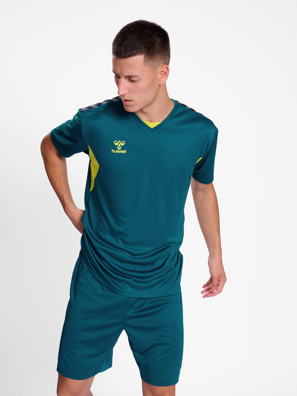 hummel AUTHENTIC PL JERSEY S/S - BLUE CORAL/SULPHUR SPRING | hummel.net