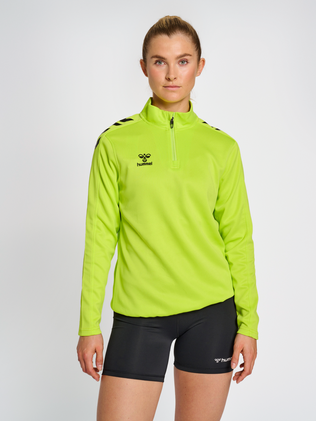 hummel CORE XK HALF ZIP SWEAT WOMAN - LIME POPSICLE | hummel.net
