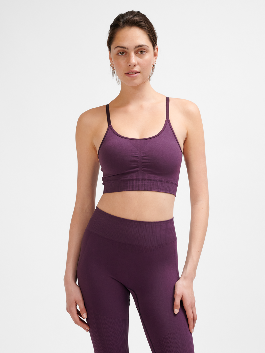 hummel MT DEFINE SEAMLESS PADDED BRA - PLUM PERFECT | hummel.net