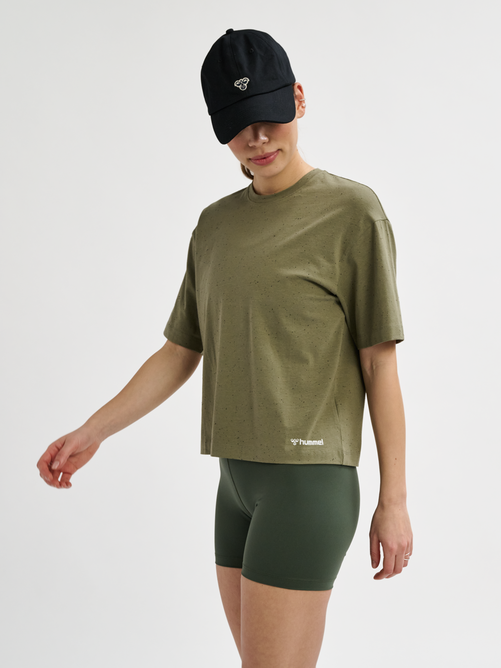 hummel MT ULTRA BOXY SHORT T-SHIRT - DEEP LICHEN GREEN MELANGE | hummel.net