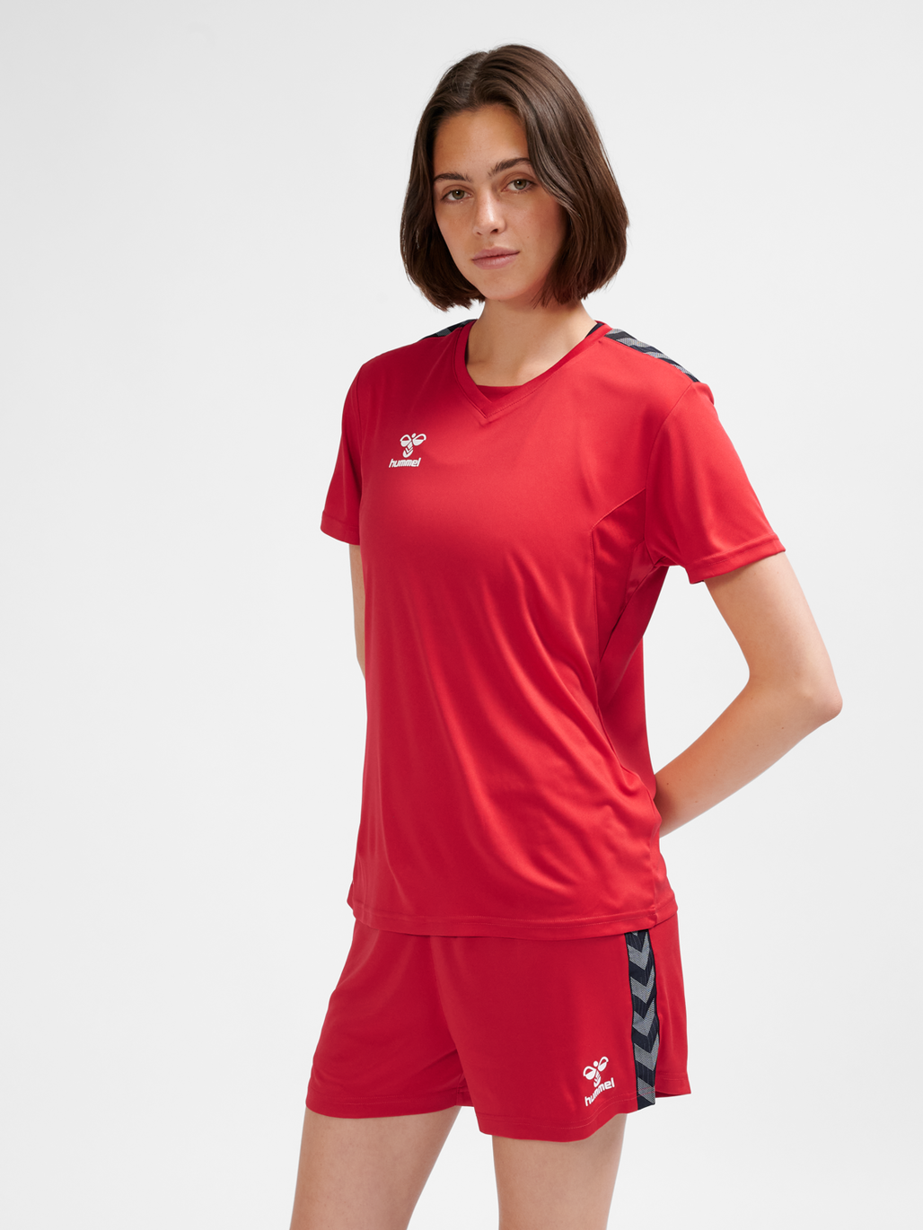 hummel AUTHENTIC PL JERSEY S/S WOMAN - TRUE RED | hummel.net
