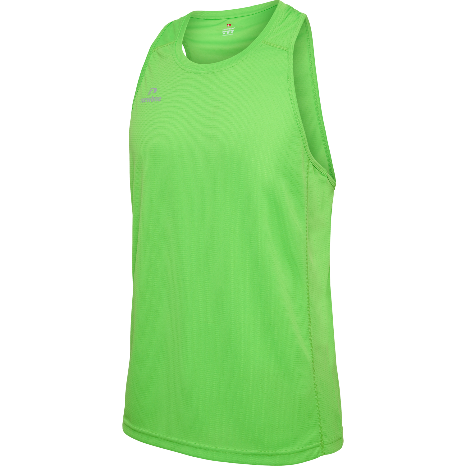 hummel MEN'S ATHLETIC RUNNING SINGLET - GREEN FLASH | hummel.net